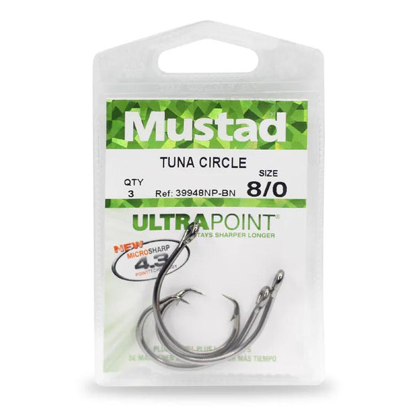Mustad 39948NP Wide Gap Tuna Circle Hooks - Rok Max